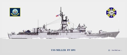 USS Miller FF-1091 Ship Print US Navy | eBay
