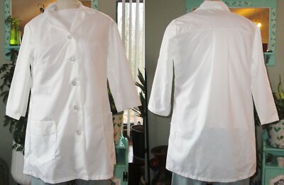 Best Medical Button Down Scrub top Blouse Smock 2 Pockets Sz Small ...