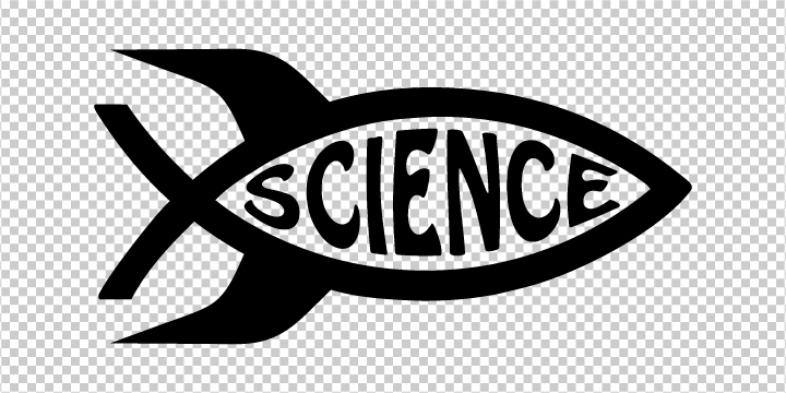 SCIENCE FISH SYMBOL VINYL DIE CUT STICKER | eBay