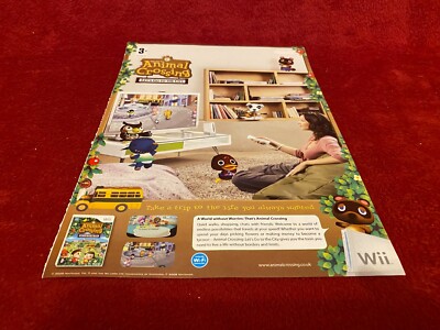 GAME9 NINTENDO GAME ADVERT 11X8 ANIMAL CROSSING : LET'S GO TO THE CITY ...