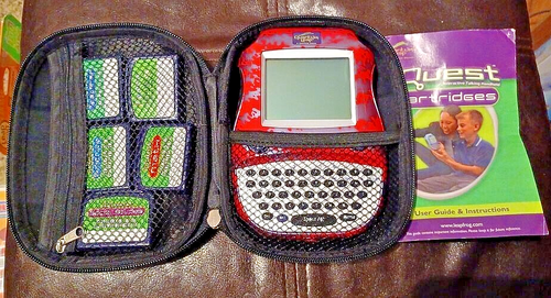 Leapfrog Quantum IQuest Handheld Educational System + 5 Cartridges ...