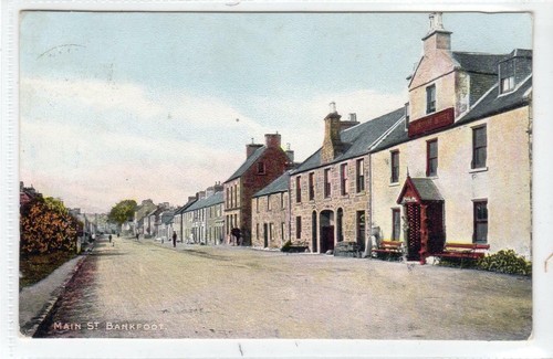 MAIN STREET, BANKFOOT: Perthshire postcard (C42954) | eBay