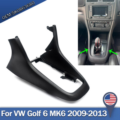For VW Golf 6 MK6 2009-2013 Center Console Gear Shift Knob Frame Trim ...
