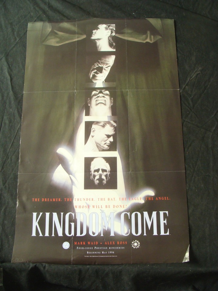 KINGDOM COME Comic book poster ALEX ROSS store promo poster 1996 | eBay