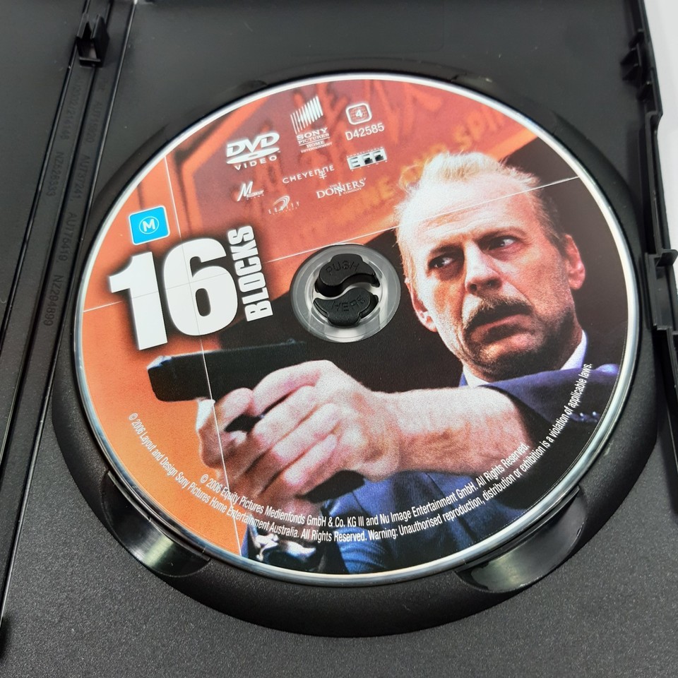 16 Blocks PAL Movie DVD R4 VGC Bruce Willis 9317731033582 | eBay Australia
