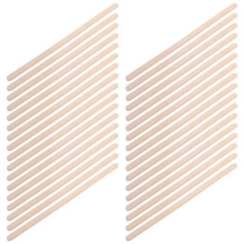 100 Pcs Wax Stick Wooden Sign Set Sticks for Hair Waxing Hard ...
