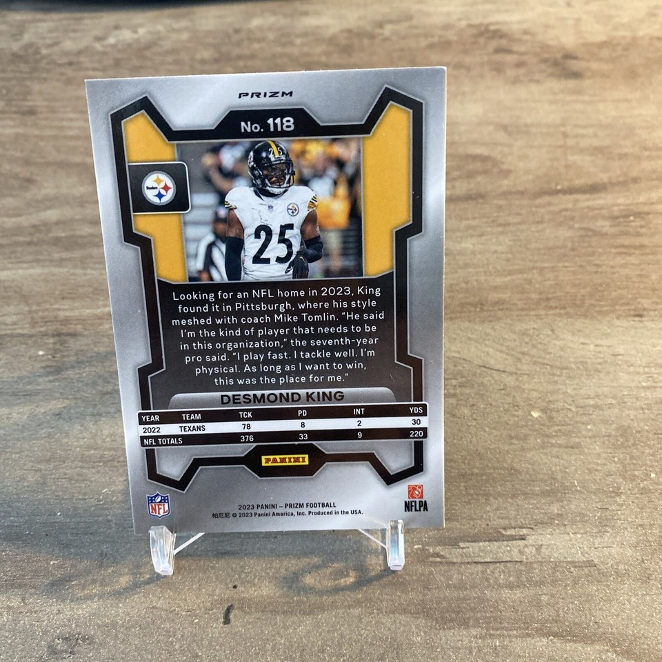 2023 Panini Prizm Desmond King Silver Base Steelers Card #118 | eBay