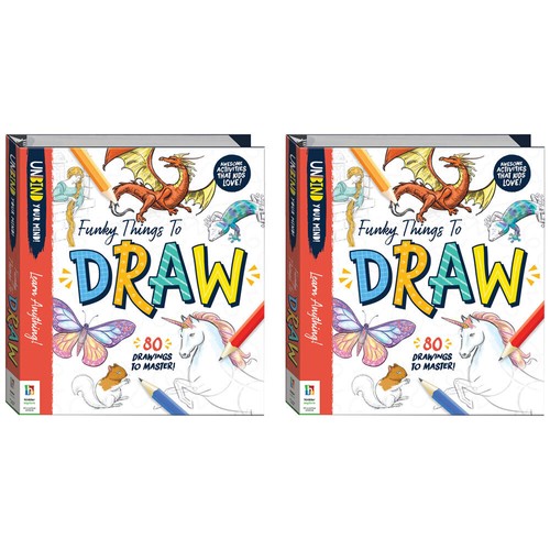 2x Zap! Extra Unbind Your Mind Kids/Childrens Funky Things to Draw Book ...