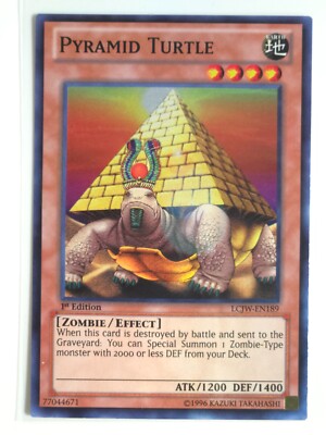 YuGiOh Pyramid Turtle Super Rare 1st Edition LCJW-EN189 NM | eBay