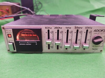Vintage Audiovox AMP-600 B Graphic Equalizer Amplifier Car Fader ...