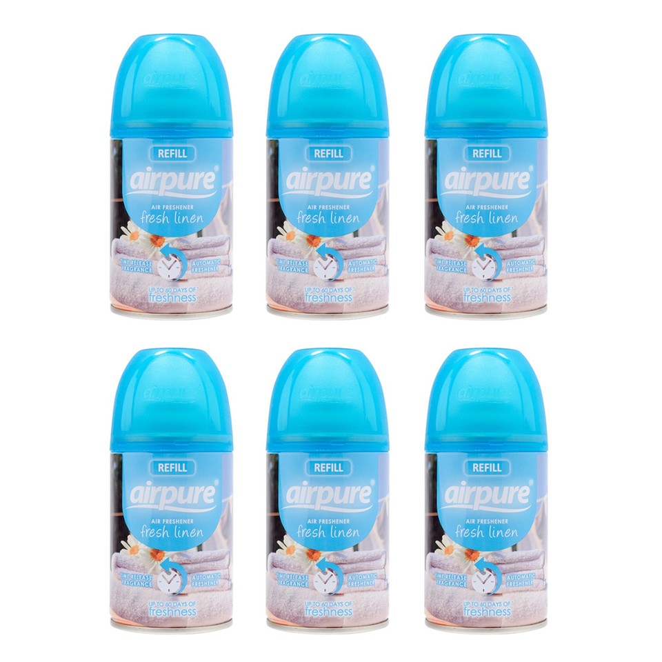 6 x Fresh Air, Airwick & Airpure Max Auto Spray Refills 250ml | eBay UK