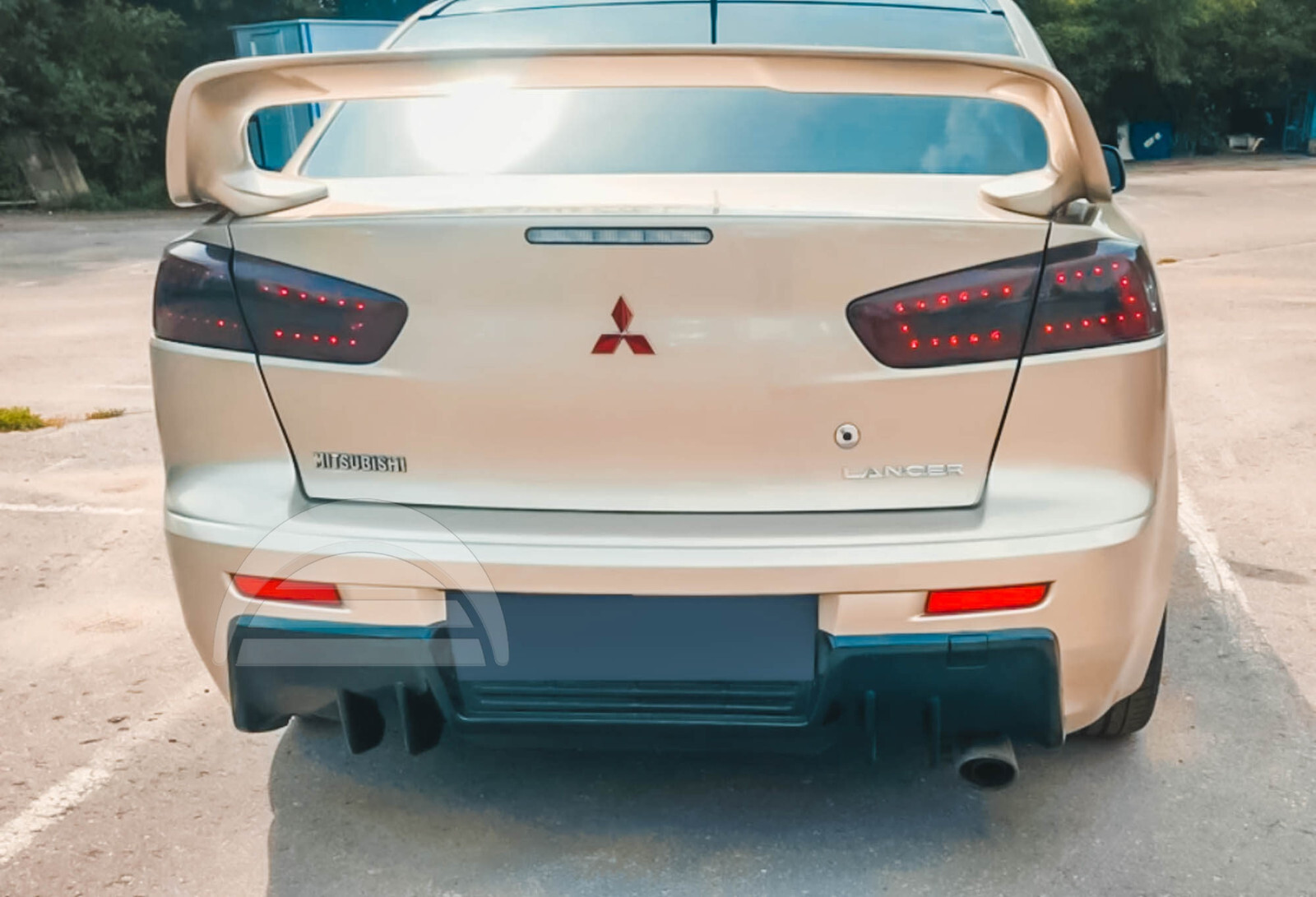 Rear Diffuser For Mitsubishi Lancer X 2007-2017 Evo Style Pad Lip Rear ...