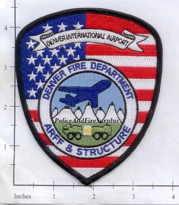 Colorado - Denver International Airport CO Fire Dept Patch ARFF ...