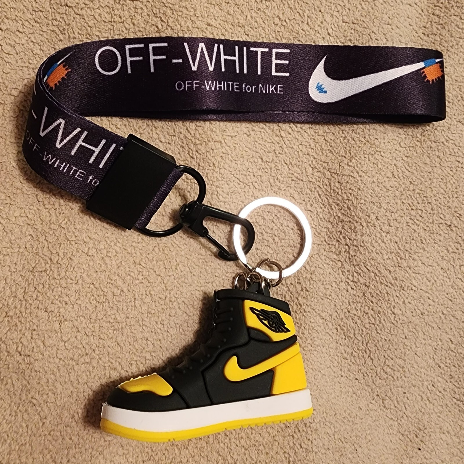 Jordan 1 Keychain And Lanyard Combo Sets In Multiple Color Combinations ...