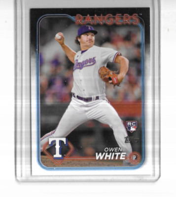 2024 Topps Series 1 #5 Owen White Texas Rangers Rookie Card | eBay