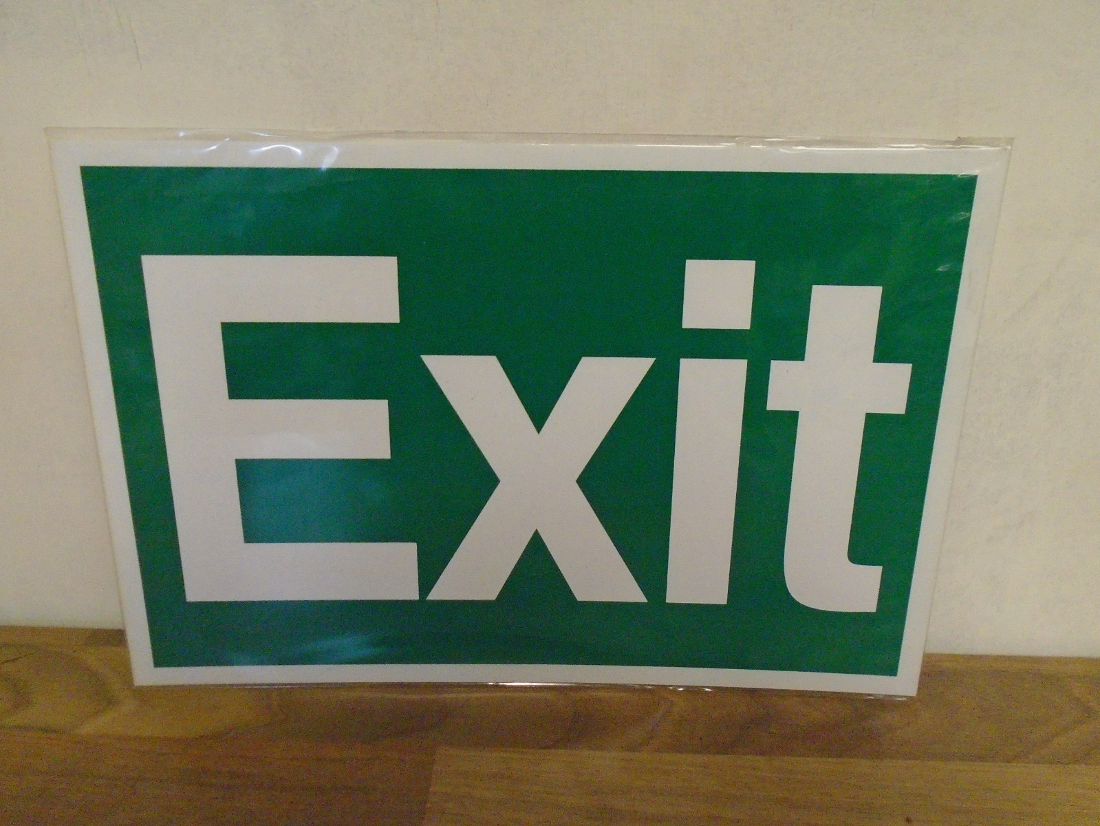 Spectrum EXIT PVC Self Adhesive Safety Sign 300 x200 Code 1515 | eBay