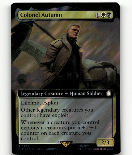 MTG Colonel Autumn (Extended Art) (Surge Foil) - Universes Beyond ...