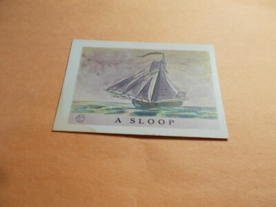 A Sloop Pirate Card Jolly Roger Cups Pac-Kups Inc. 1936 | eBay