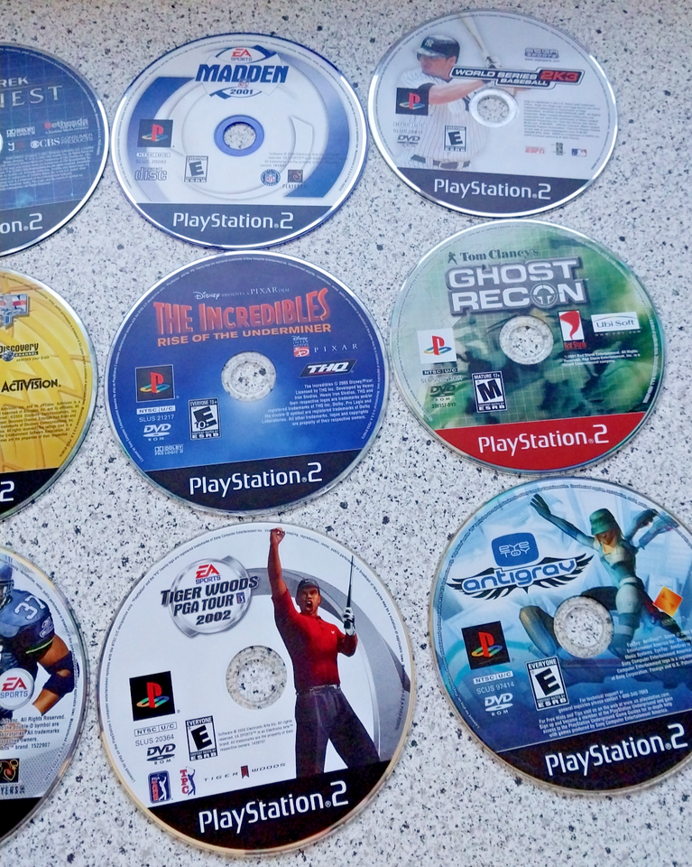 Lot of 12 PS2 Playstation 2 Games DISC ONLY, Clean Discs- ATV Offroad ...