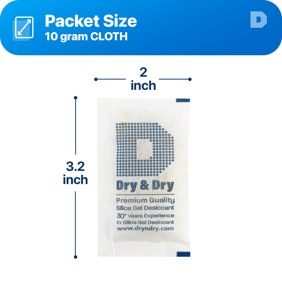 10 gram X 60 PK "Dry & Dry" Food Grade Orange Indicating Silica Gel ...