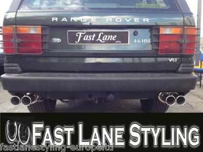 Range Rover P38 Custom Built Stainless Steel Exhaust Rear Dual System ...
