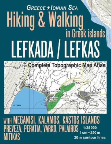 Sergio Mazitto Lefkada / Lefkas Complete Topographic Map Atlas 1 (Poche ...