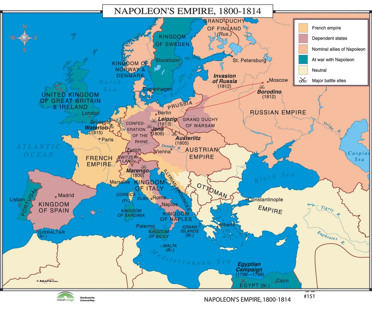 Napoleon Empire Map