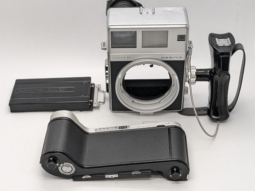 [Exc+5] Mamiya Press Super 23 Silver Medium Film Camera + 6x9 Film Back ...