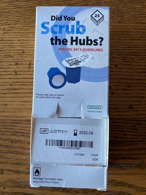 Bard 3882025 Scrub IPA Devices Pack of 25 Expires 04-2016 for sale ...