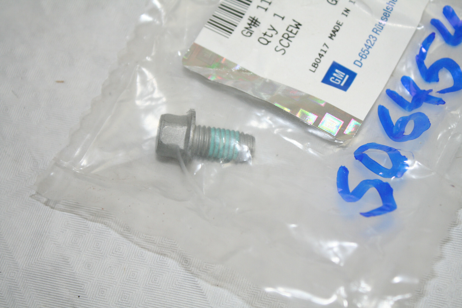 Original Opel GM Schraube 11570368 Sechskant-Schraube Chevrolet Spark ...