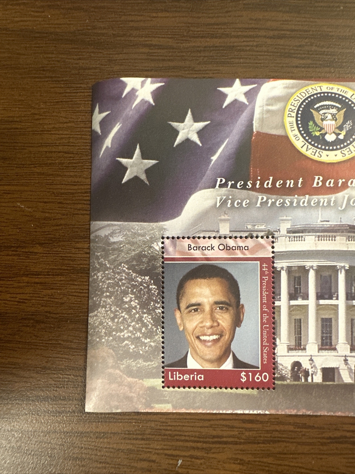 Liberia 2008- President Barack Obama and Joe Biden Stamp souvenir sheet ...