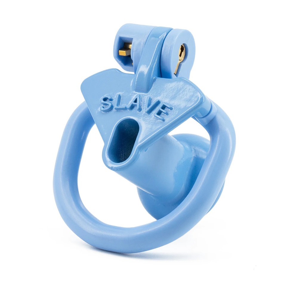 Sissy Positive/Negative Mini Chastity Cage Lock with Plug Slave 4 Sizes ...