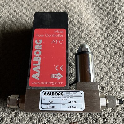 AALBORG AFC2600 AFC26 Mass Flow Controller Air 0-1000 mL/min Used Good ...