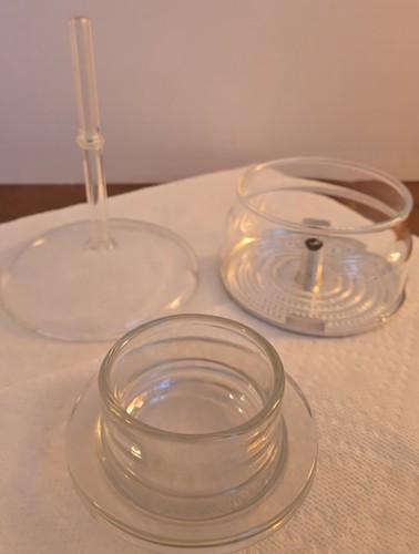 PYREX Glass PERCOLATOR Replacement Parts Pump Stem Basket Filter 6 1/2 ...