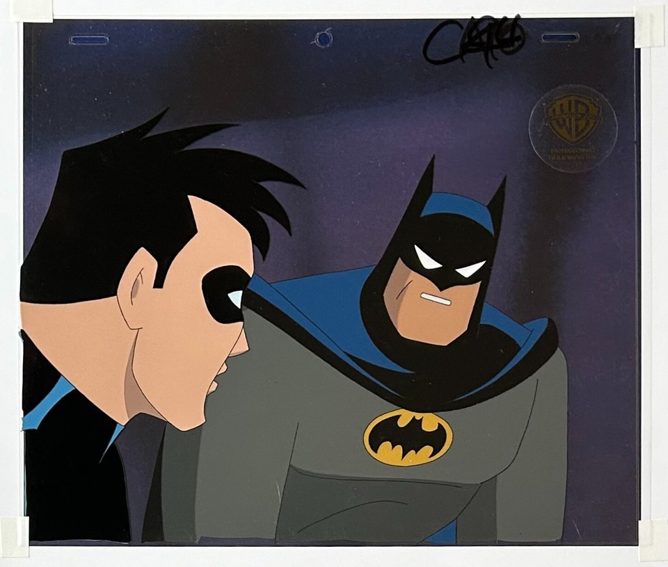BRUCE TIMM rare BATMAN & ROBIN cel C4 Batcave SUB ZERO Mr Freeze BTAS ...