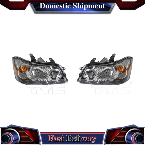TYC Left Right 2Of Headlight Assembly Fits Toyota Highlander 2004 2005 ...