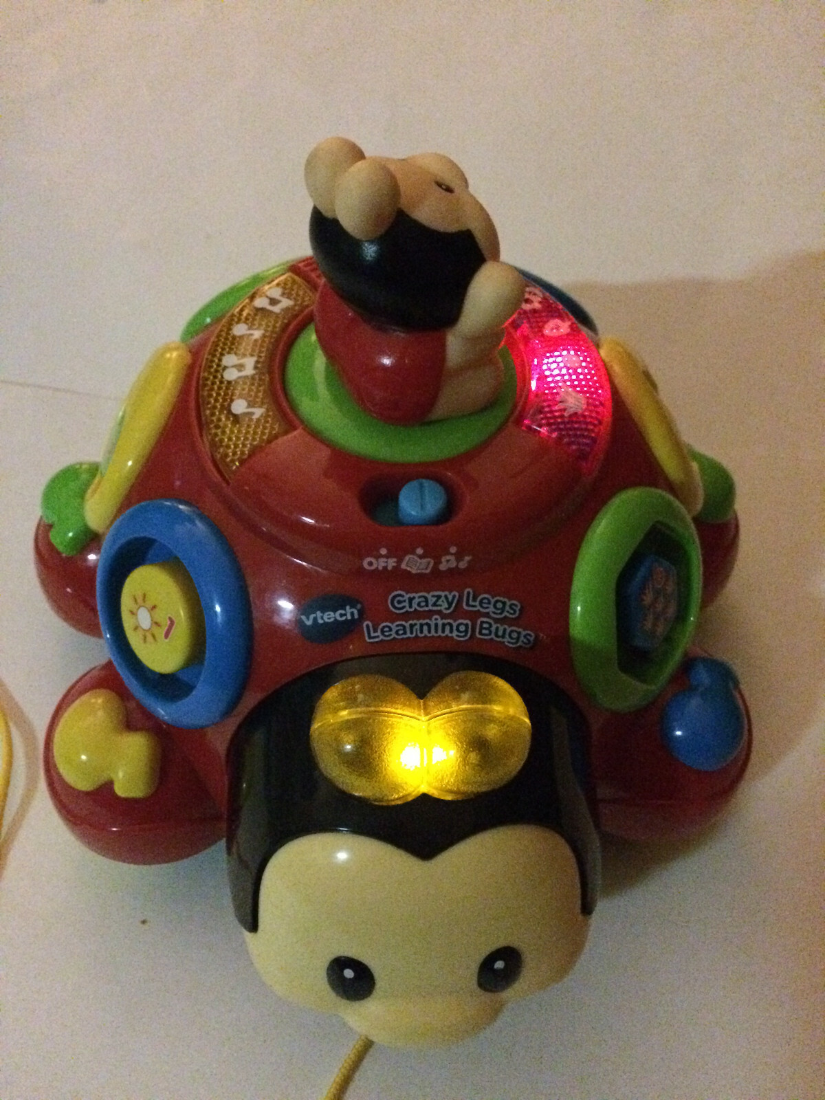 Very Cute Vtech Electronic "Crazy Legs Learning Bugs" Ladybug ~ 1 - 3 ...