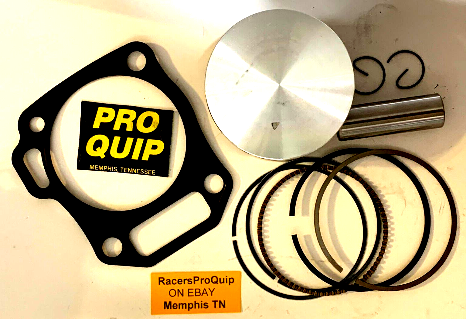 236cc 72mm Flat Top Piston Kit 18mm Wrist pin Predator Tillotson RPQ ...