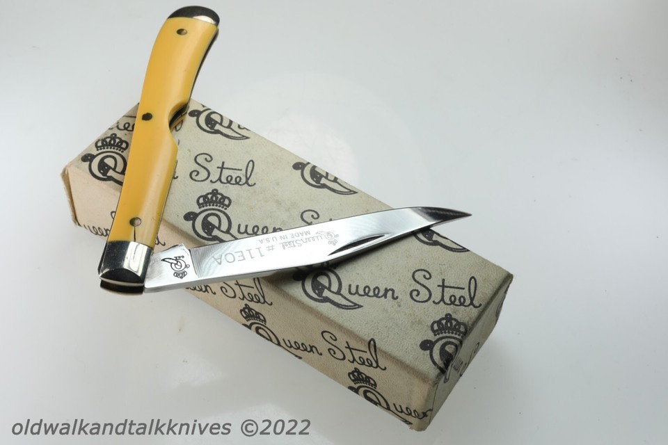 Queen Steel Toothpick Single Blade Knife w/Box Delrin HDL made in USA ...