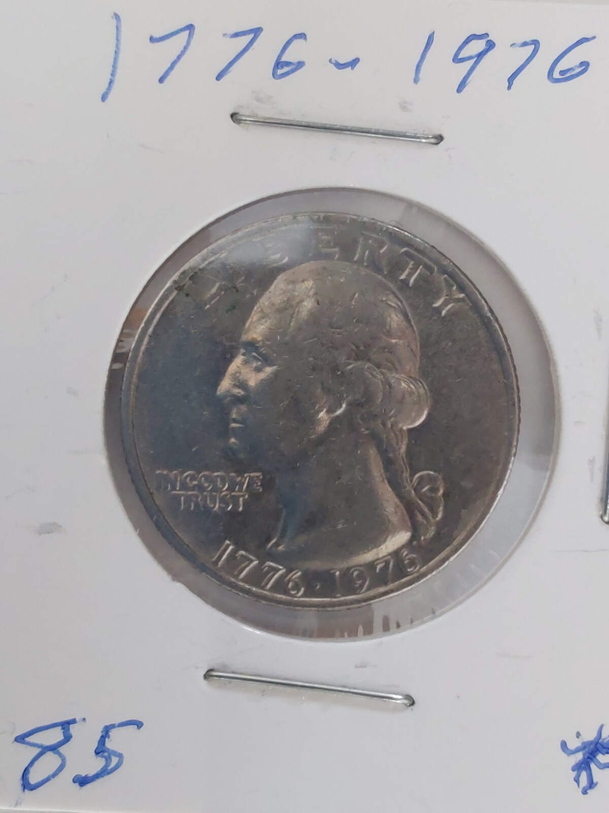 Bicentennial 1776-1976 Washington Quarter Silver Clad 25 Cent Coin ...