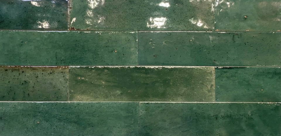 2.5 x 9.5 Alchemist Venetian Green Italian Wall Porcelain Tile Pack of ...
