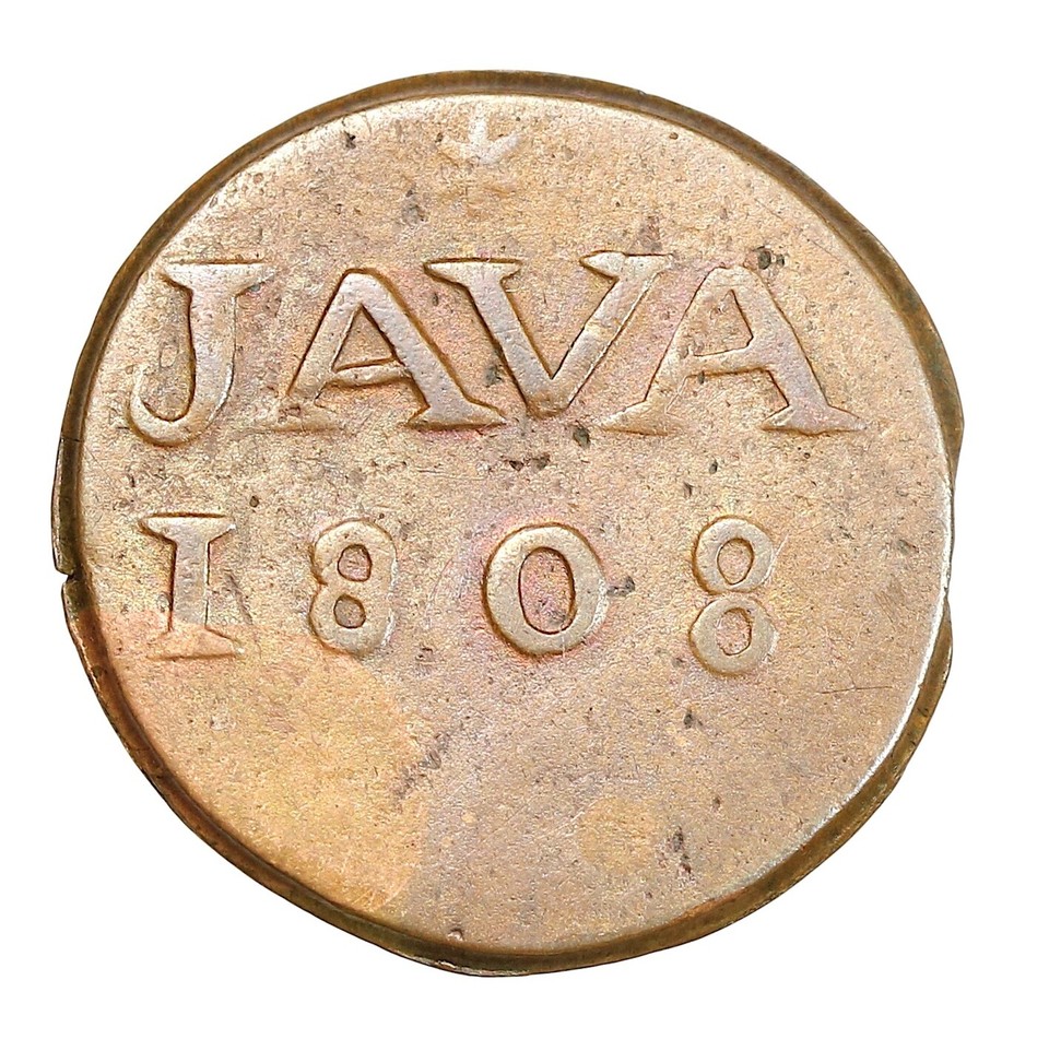 A146, Netherlands East Indies, Java, VOC, 1 Duit 1808 Good Grade! | eBay