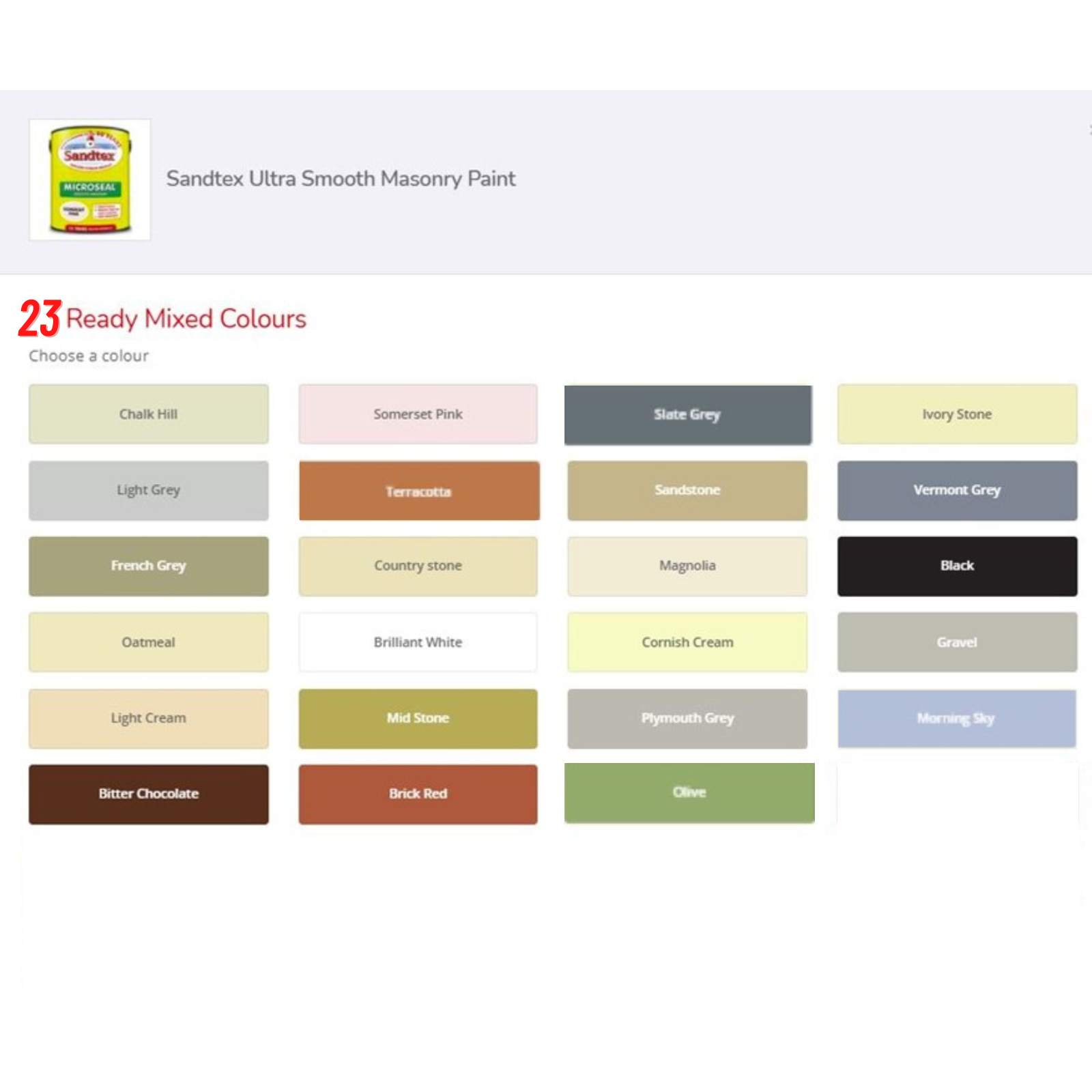 Sandtex Microseal Exterior Ultra Smooth Waterproof Masonry Paint All ...