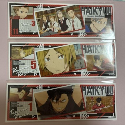 Haikyu!! Nekoma High Long Sticker Set Official Unused Anime Merchandise ...