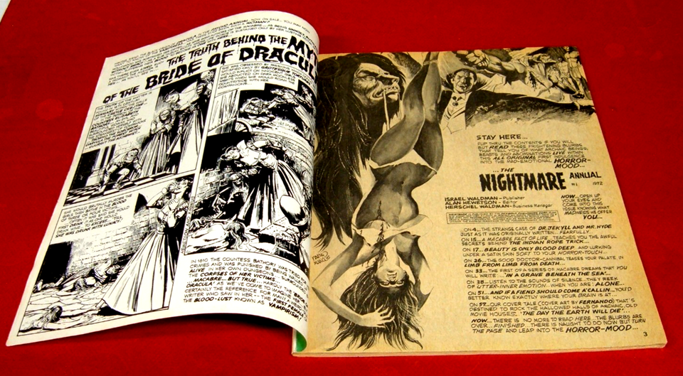 NIGHTMARE ANNUAL COMIC MAGAZINE #1 1972, Skywald Adult Fantasy. EX | eBay