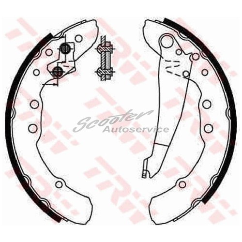 1x TRW Bremsbackensatz hinten für Audi 80 B4 8C2 8C5 | 568434 | eBay.de