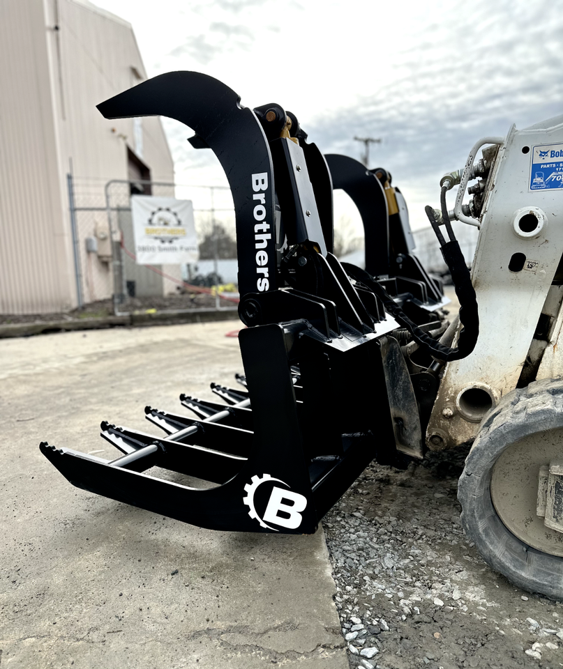 Brothers 84” inch Severe Duty Root Debris Brush Grapple for Skid Steer ...