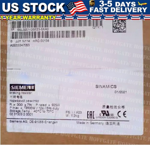 New Siemens 6SL3 201-0BE23-8AA0 6SL3201-0BE23-8AA0 SINAMICS BRAKING ...