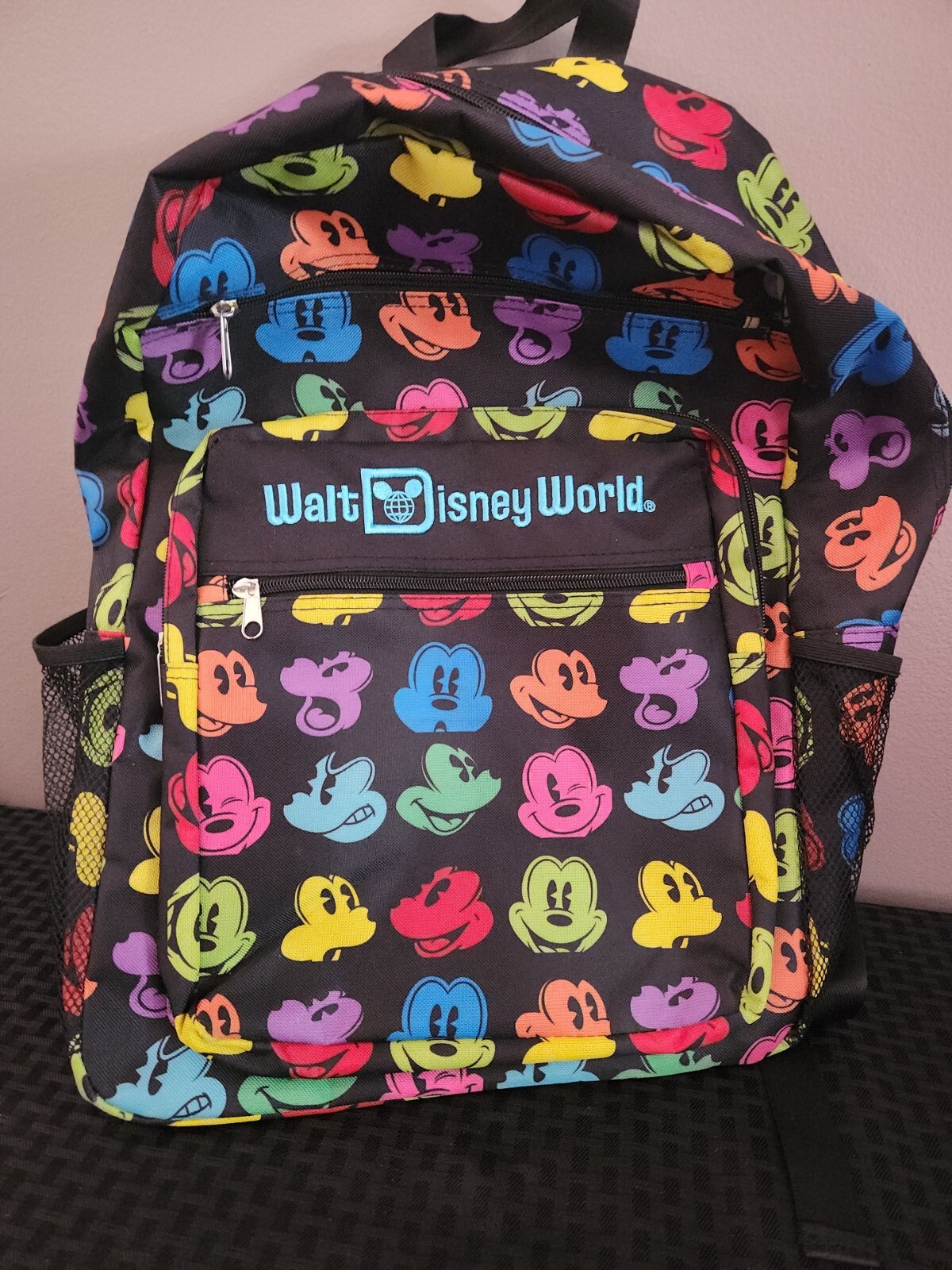 Walt Disney World Park Exclusive MICKEY MOUSE Multi Color Book Bag ...