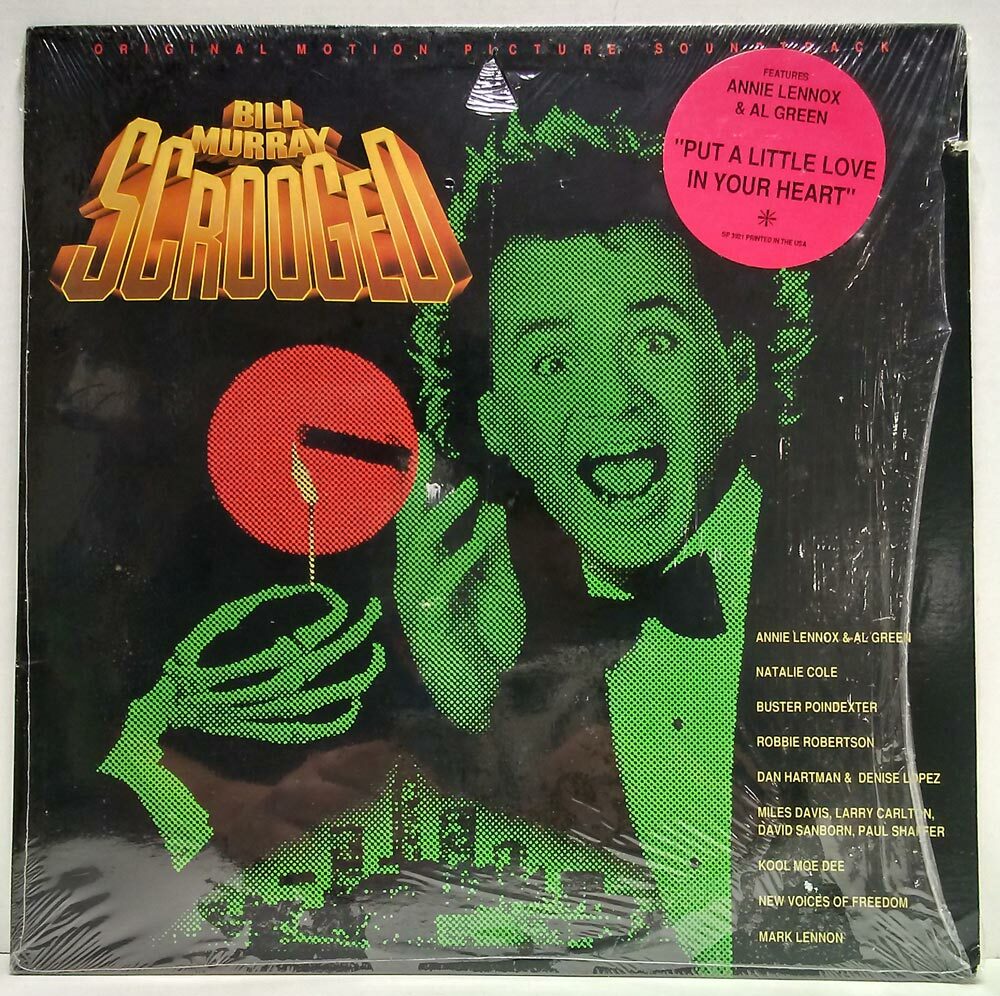 SCROOGED SOUNDTRACK 1988 A&M RECORDS SP 3921 RECORD VF/NM 9.0 COVER F ...